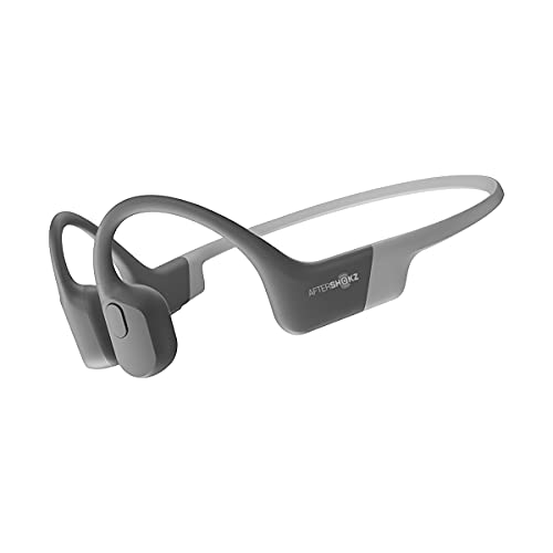 AfterShokz Aeropex - Open-Ear Bluetooth Bone Conduction Sport Headphones - Sweat Resistant Wireless Earphones for Workouts and Running - Built-in Mic