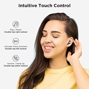 1MORE PistonBuds Bluetooth Headphone 5.0 with 4 Built-in Mics ENC for Clear Call, True Wireless Earbuds,IPX4, 20H Playtime, HiFi Stereo in-Ear Deep Bass Headset