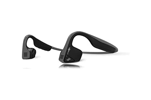 Aftershokz Trekz Titanium AS600SG Earset - Stereo - Slate Gray - Wireless - Bluetooth - 33 ft - 20 Hz - 20 kHz - Behind-the-neck, Over-the-ear, Earbud - Binaural - In-ear - Noise Cancelling Microphone