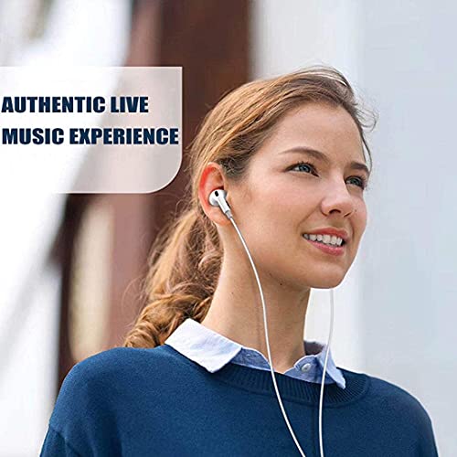 USB C Headphones HiFi Stereo USB Type C Earbuds in Ear Earphones Headset with Mic and Volume Control Compatible with Samsung Galaxy Google Pixel OnePlus 6T and More Type C Port Models