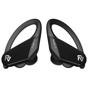 palovue wireless earbuds bluetooth 5.2 headphones cvc8.0 noise cancelling earbuds for sport sweatproof wireless earphones, 4 mic for clearer call, deep bass stereo in-ear headphones, fast pair