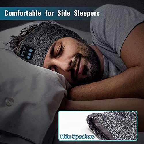 Sleep Headphones Wireless, Perytong Bluetooth Sports Headband Headphones with Ultra-Thin HD Stereo Speakers Perfect for Sleeping,Workout,Jogging,Yoga,Insomnia, Air Travel, Meditation