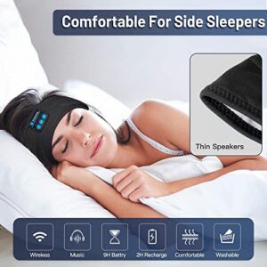 Sleep Headphones Wireless, Perytong Bluetooth Sports Headband Headphones with Ultra-Thin HD Stereo Speakers Perfect for Sleeping,Workout,Jogging,Yoga,Insomnia, Air Travel, Meditation