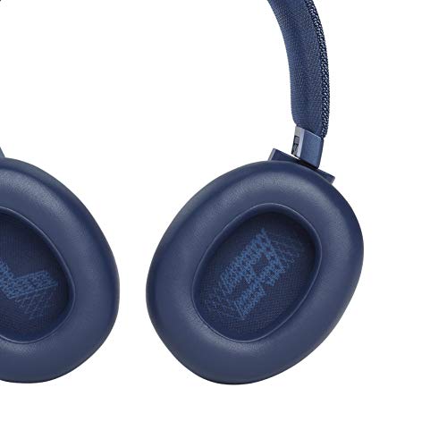 JBL Live 660NC - Wireless Over-Ear Noise Cancelling Headphones with Long Lasting Battery and Voice Assistant - Blue (Renewed)