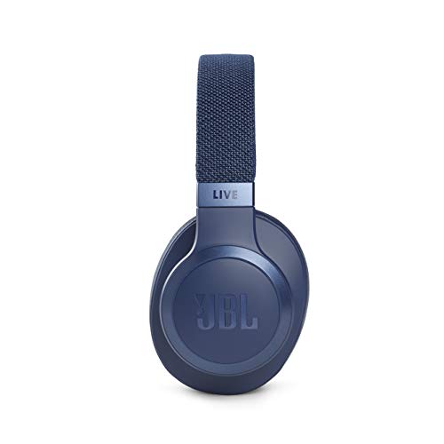 JBL Live 660NC - Wireless Over-Ear Noise Cancelling Headphones with Long Lasting Battery and Voice Assistant - Blue (Renewed)