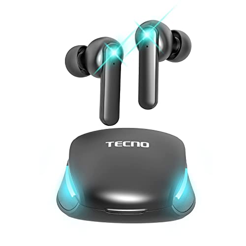 Tecno BDE01 True Wireless Bluetooth Earbuds with Microphone & G01 Wireless Gaming Earbuds with Microphone Noise Cancelling with Mic