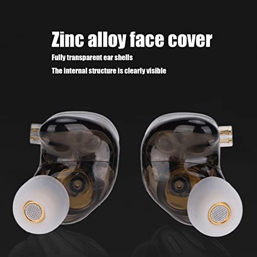 753 KZ‑DQ6 Earbuds Headphone,HiFi Stereo Noise Cancelling Wired Earbuds,10mm Dual & 6mm Single Magnetic Dynamic Unit Earphone with Detachable Cable for Gaming Sport Music