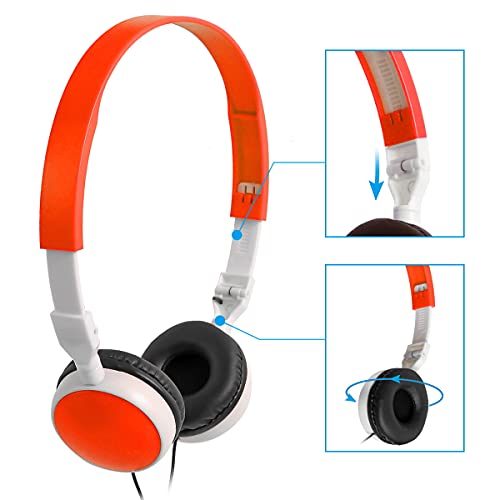 Keewonda Bulk Headphones for Kids for School 10 Pack Wholesale Classroom Headphones Earbuds KW-N10 Students Computer Headsets for Children