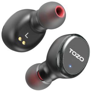 tozo t10s 2022 version bluetooth 5.2 earbuds true wireless stereo earphones ipx8 waterproof in ear wireless headphones built in mic headset with environmental noise canceling for running sport