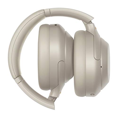 Sony WH-1000XM4 Wireless Noise Canceling Over-Ear Headphones (Silver) with Knox Gear 4 Port USB 3.0 Hub and USB Bluetooth Dongle Adapter Work from Home Bundle (3 Items)