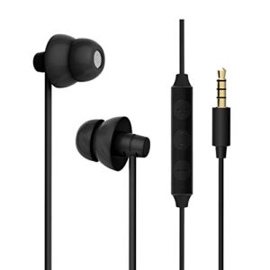 maxrock sleep earbuds, ultra-soft comfortable noise isolating earplugs workout headphones in-ear earphones w/mic & volume control – perfect for side sleeper air travel, meditation & insomnia