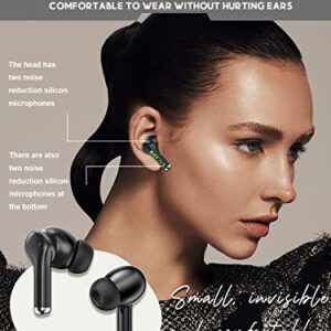 Wireless Earbuds, ANC+ENC Bluetooth 5.3 Headphones LED Power Display Earphones Wireless Charging Case 30Hrs Playback IPX6 Waterproof in-Ear Headsets with Mic for TV Smart Phone Computer Laptop Sports