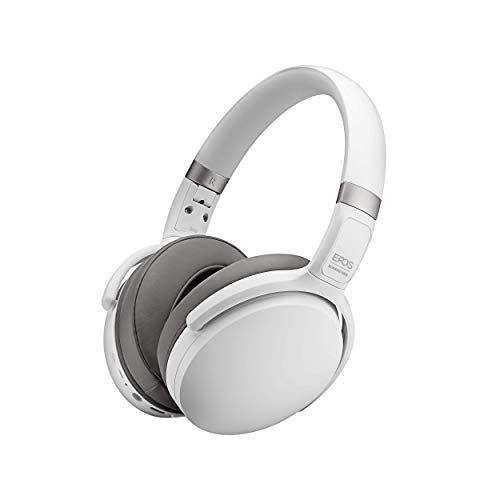 EPOS | SENNHEISER Adapt 360 White (1000210) - Dual-Sided, Dual-Connectivity, Wireless, Bluetooth, ANC Over-Ear Headset | for Mobile Phone & Softphone | Teams Certified