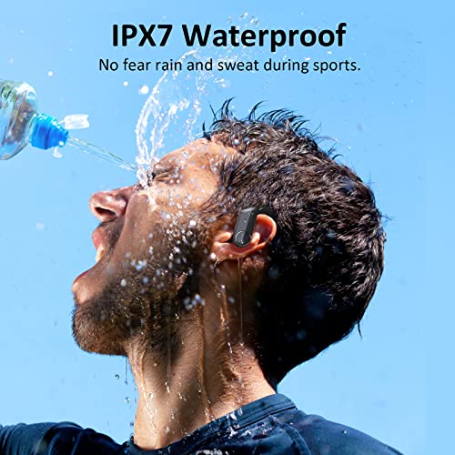 ZZN Wireless Earbuds Bluetooth Headphones, Sports Headsets with Earhooks Noise Canceling 30H Battery Waterproof IPX7 Earphones with Charging Case for Gym Running Workout