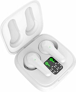 sgnics wireless earbuds for samsung galaxy s20 fe 5g s21 s22 s23, touch control with charging case ipx5 sweat-proof tws stereo earphones hi-fi deep bass noise cancellation outdoor indoor sport-white