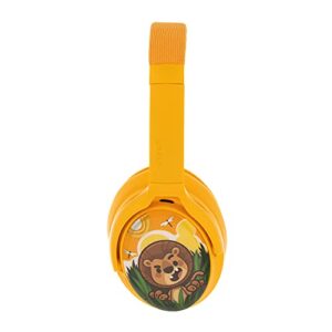 ONANOFF Active Noise Cancelling Bluetooth Headphones for Toddlers and Kids, Volume Limited, Over-Ear, Built in Microphone, 24 Hour Battery Life, Airplanes, School, Games and Video Calls, Sun Yellow