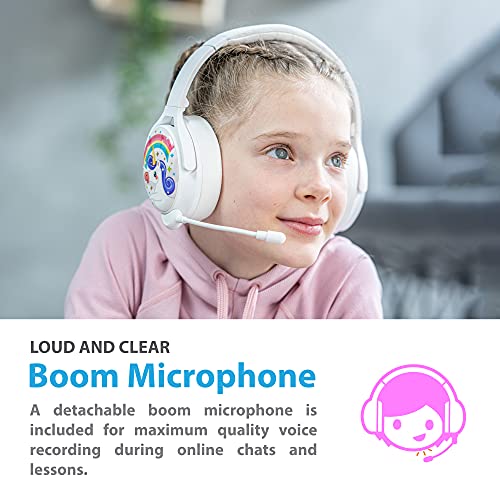 ONANOFF Active Noise Cancelling Bluetooth Headphones for Toddlers and Kids, Volume Limited, Over-Ear, Built in Microphone, 24 Hour Battery Life, Airplanes, School, Games and Video Calls, Sun Yellow