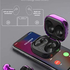 Wireless Bluetooth Headphones with Microphone for iPhone, TWS True Wireless Earbuds with Charging Case for Android,Suitable for Business and Work (Pink)