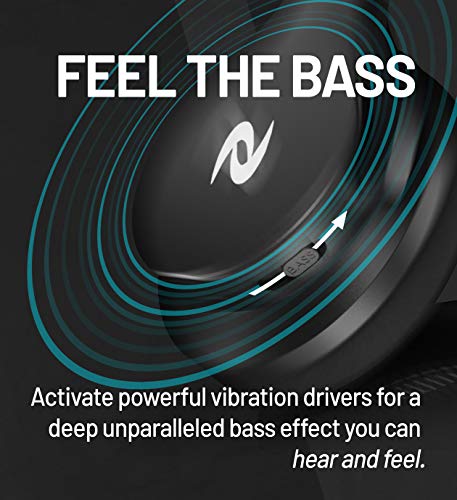 Nuvelon ONE Active Noise Canceling Headphones with Adjustable Bass, Wireless Over-Ear Bluetooth Headphones