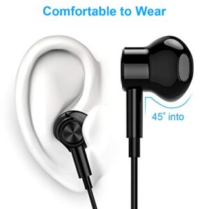 TITACUTE USB C Headphone for Samsung S22 Ultra S23 S21 S20 FE A53 Magnetic Wired Earbuds Noise Canceling Stereo in Ear Type C Earphone with Microphone for Galaxy Z Flip 4 3 Note 20 Google Pixel 7 6 6a