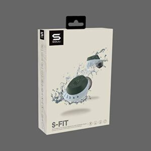 SOUL S-FIT True Wireless Earbuds - Waterproof, Shock-Resistant Earphones with Customizable Fit, Bluetooth 5.0, Transparency Mode, and Long Battery Life for Running, Gym, and Outdoor Activities (Green)