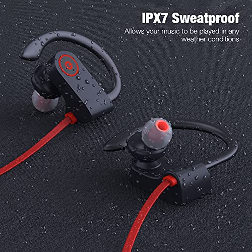 Boean Wireless Earbuds Mini Bluetooth Headphones with Wireless Charging Case IPX8 Waterproof & Bluetooth Headphones Wireless Earbuds Bluetooth 5.1 Running Headphones IPX7 Waterproof Earphones