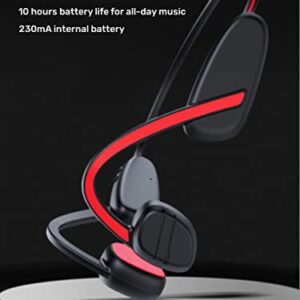 GenXenon Bone Conduction Headphones Bluetooth 5.3 Open Ear Headphones IPX6 Waterproof 8 Hours Playtime Wireless Earphones Bluetooth Headset with Mic for Running, Cycling, Driving, Sports, and Fitness