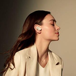 Sony Industry Leading Noise Canceling Truly Wireless Earbuds Compatible with Alexa Voice Control, Silver - Worldwide Version