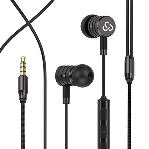 Cloudio D-Cube High Fidelity High Resolution Earphones Dual Driver Hybrid in-Ear Headphones Music Earbuds with Natural Sound, Extra Bass Dive Treble Extension, Noise Cancelling, MIC and Remote, Case