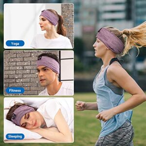 Sleeping Headphones Bluetooth Headband, Perytong Sports Bluetooth Headband Headphones with Thin Speakers, Sleep Earbuds, Sleeping Headphones for Workout Running Yoga Nap, Gift for Men and Women