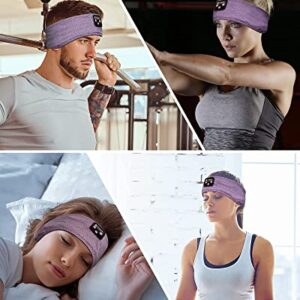 Sleep Headphones Bluetooth Headband, Perytong Sports Bluetooth Headband Headphones with Thin Speakers, Sleep Earbuds, Sleeping Headphones for Workout Running Yoga Nap, Gift for Men and Women