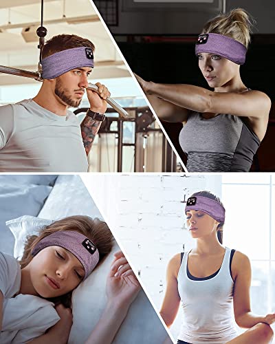 Sleep Headphones Bluetooth Headband, Perytong Sports Bluetooth Headband Headphones with Thin Speakers, Sleep Earbuds, Sleeping Headphones for Workout Running Yoga Nap, Gift for Men and Women