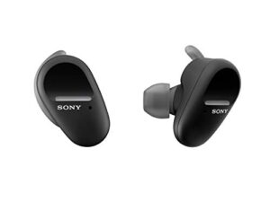 sony wf-sp800n truly wireless sports in-ear noise canceling headphones with mic for phone call and alexa voice control, black