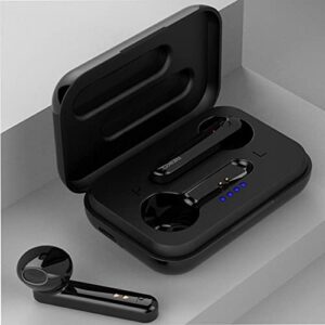 for Motorola Edge (2022) in-Ear Earphones Headset with Mic and Touch Control TWS Wireless Bluetooth 5.0 Earbuds with Charging Case - Black