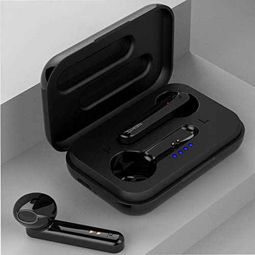 for OnePlus Nord N200 5G in-Ear Earphones Headset with Mic and Touch Control TWS Wireless Bluetooth 5.0 Earbuds with Charging Case - Black