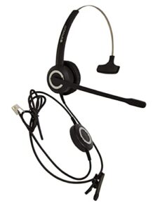 spracht zumrj9m zum rj9 single ear headset for desktop phones