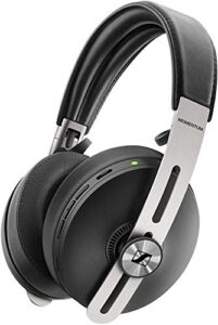 sennheiser momentum 3 wireless noise cancelling headphones with alexa, auto on/off, smart pause functionality and smart control app, black black (renewed)