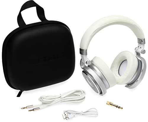 Ashdown OV-1-B-CONNECT Over-Ear Active Noise Canceling Bluetooth Headphones - White