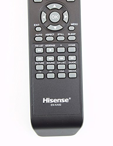 Original Hisense EN-KA92 LCD TV Remote Control Supplied with Models 32D37, 32H3B1, 32H3B2, 32H3C, 32H3E, 40H3B, 40H3C, 40H3E