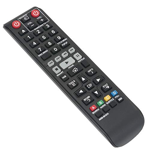 AK59-00167A Replace Remote Control fit for Samsung Blu-ray DVD Disc Player BD-J6300 BD-J6300/ZA BD-JM63 BD-JM63C BD-F7500 BD-F7500/ZA BD-F6500 BD-F6700 BD-J7500 BD-J7500/ZA UBD-K8500 AK5900167A