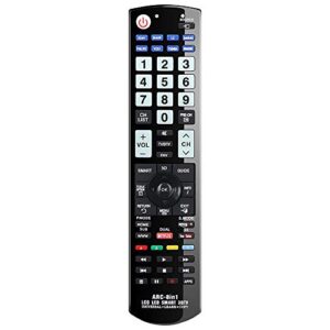 gvirtue universal remote control arc-8in1 for samsung, vizio, lg, sony, sharp, panasonic,toshiba, philips lcd led 3d smart tvs