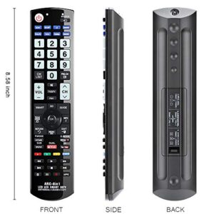 Gvirtue Universal Remote Control ARC-8in1 for Samsung, Vizio, LG, Sony, Sharp, Panasonic,Toshiba, Philips LCD LED 3D Smart TVs