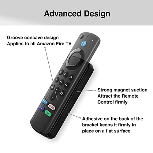 Remote Holder for Alexa Voice Remote Pro,Compatible with Fire TV Stick,Fire TV Cube's Remote(2nd Gen,3rd Gen)