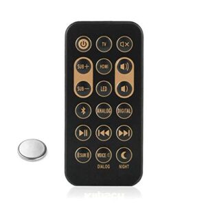 loyeenha remote control for klipsch r4b r-4b 1062590 rsb8 rsb-8 sb6 rsb6 rsb-6 rsb-3 rsb3 sound bar speaker and coin battery