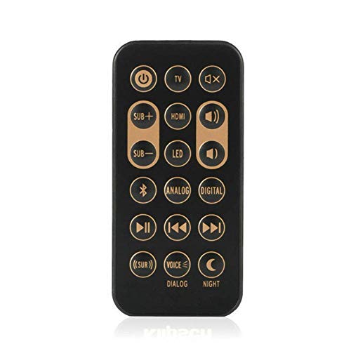 Loyeenha Remote Control for Klipsch R4B R-4B 1062590 RSB8 RSB-8 SB6 RSB6 RSB-6 RSB-3 RSB3 Sound Bar Speaker and Coin Battery