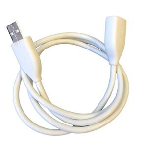 USB 2.0 Male to Female 3 Foot Extension Cable | White 36" inch Extension Cables for phone charger, Tablet, Computer USB Ports - Pack of 2