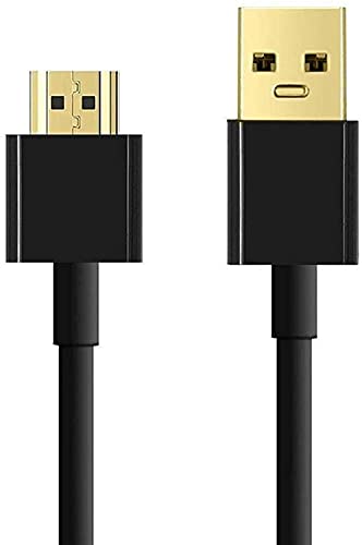 USB to HDMI Cable, Ankky USB 2.0 Male to HDMI Male Charger Cable Splitter Adapter - 0.5M/1.64ft