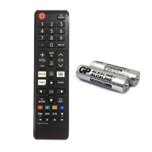 bn59-01315a replacement for samsung tv remote control (non universal) for smart tv un43ru710d un43ru7200 un50ru7100 un50ru710d un50ru7200 un55ru7100 un55ru710d un55ru7200 with gp alkaline 2 batteries