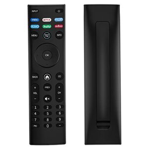 universal remote control for all vizio smart tv, xrt140 for vizio all led lcd hd 4k uhd hdr smart tvs, replacement xrt136 smartcast d-series e-series m-series p/px-series v-series, no setup required