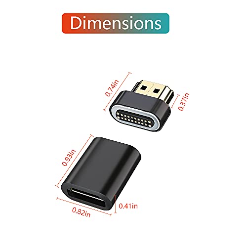 AUCON Magnetic HDMI to HDMI Converter 2.1 HDMI Adapter 8K UHD Video Compatible with Computer Smart Box Monitor TV Projector